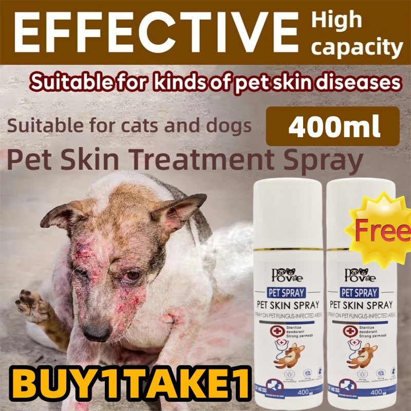 400ML Pet Wound Spray Pet Skin Treatment for dogs Dogs Cats Anti fungal ...