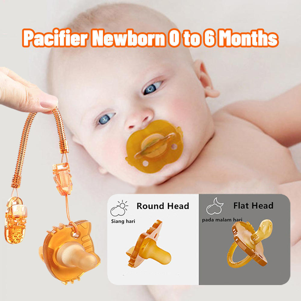 3 in 1 Portable Baby Silicone Pacifier Set Anti-drop Chain Pacifier Box ...