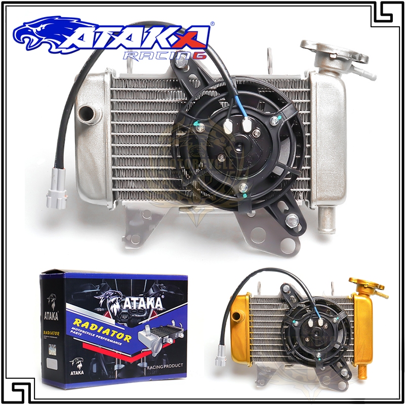ATAKA Motorcycle Radiator With Fan 325ML For Honda GTR150 Winner X Plug ...