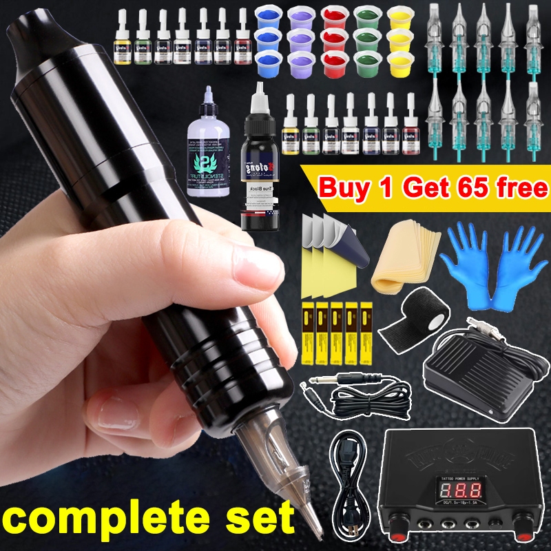 Tattoo machine pen type Full Set wireless type machine Power Japan ...