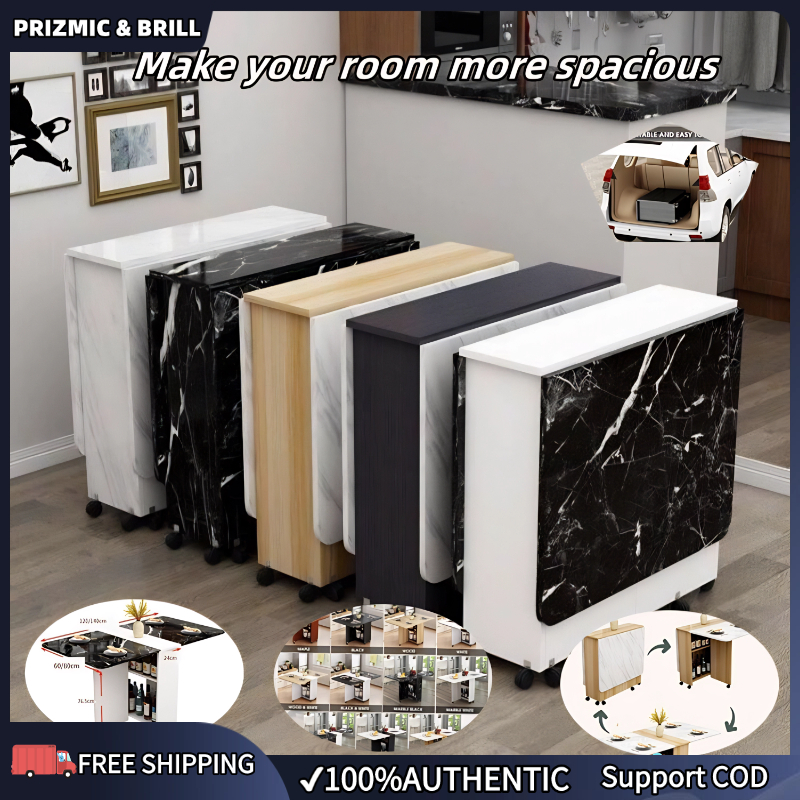 Multifunction Collapsible dining table, portable and retractable simple ...
