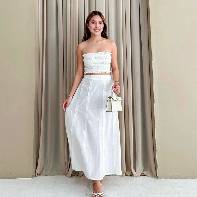 Eleanor Coords — Tube Top and Maxi Skirt Set Terno Coordinates | Flair ...