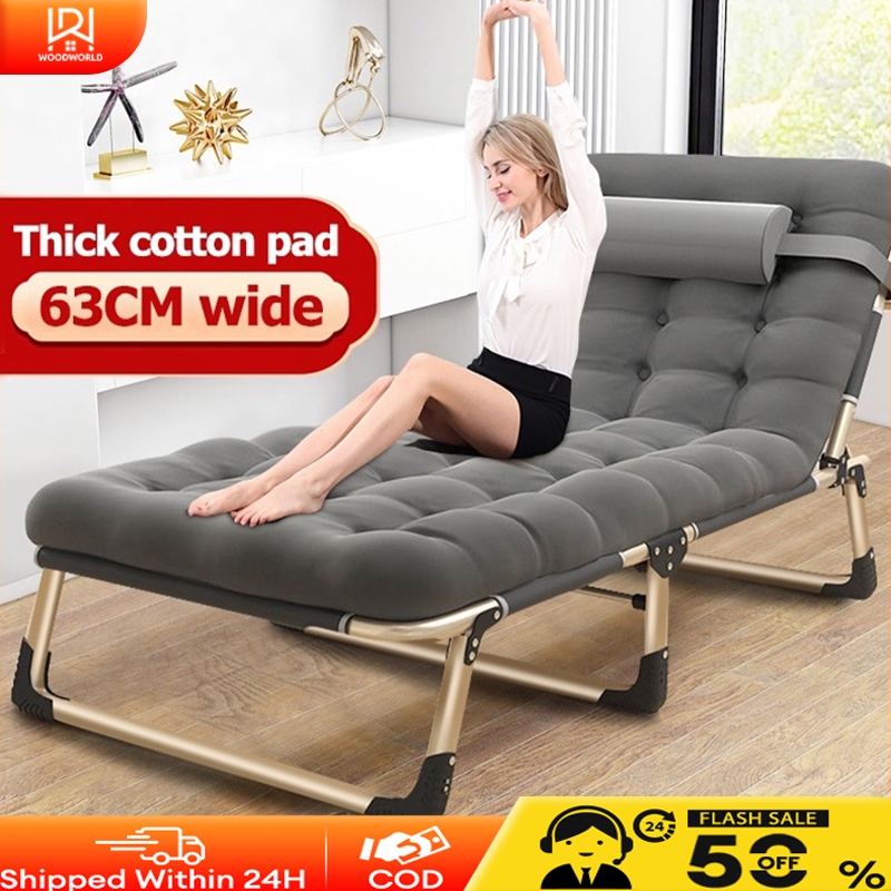 Folding Bed With Foam Heavy Duty foldable bed Reclining Chair outdoor ...