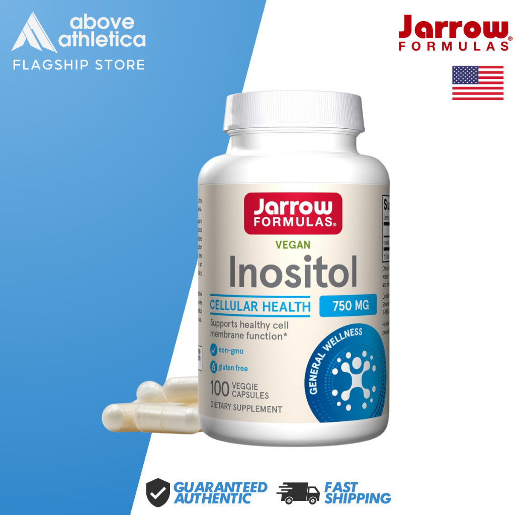 Jarrow Formulas Inositol 750mg - 100 Veggie Capsules - Cellular Heath ...