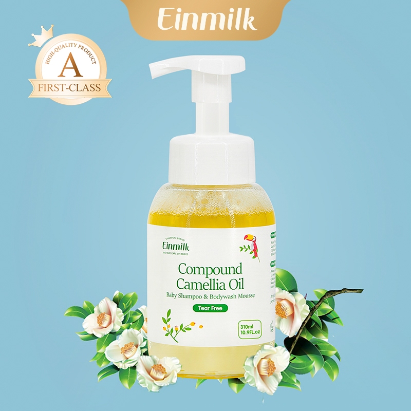 [FDA] Einmilk Baby Foam Mousse Wash & Shampoo 2 in 1 Natural Plant ...