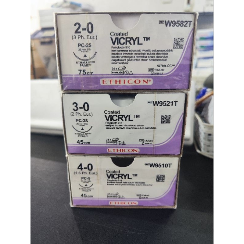 Vicryl Polyglactin 910 2-0 3-0 4-0 Cutting Ethicon |1Piece | Shopee Philippines