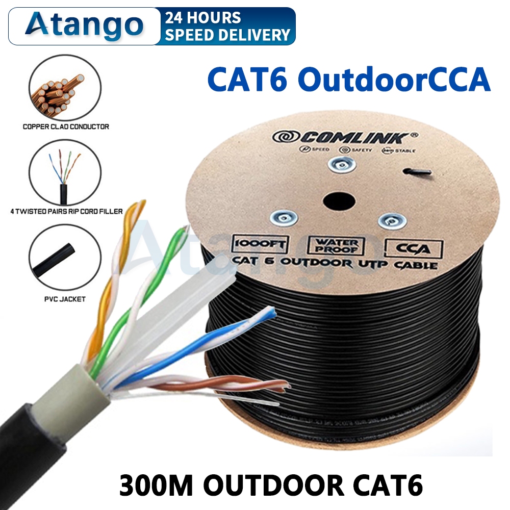 300M Cat6 Outdoor Cable Waterproof Cable Utp Ethernet Lan Cable ...