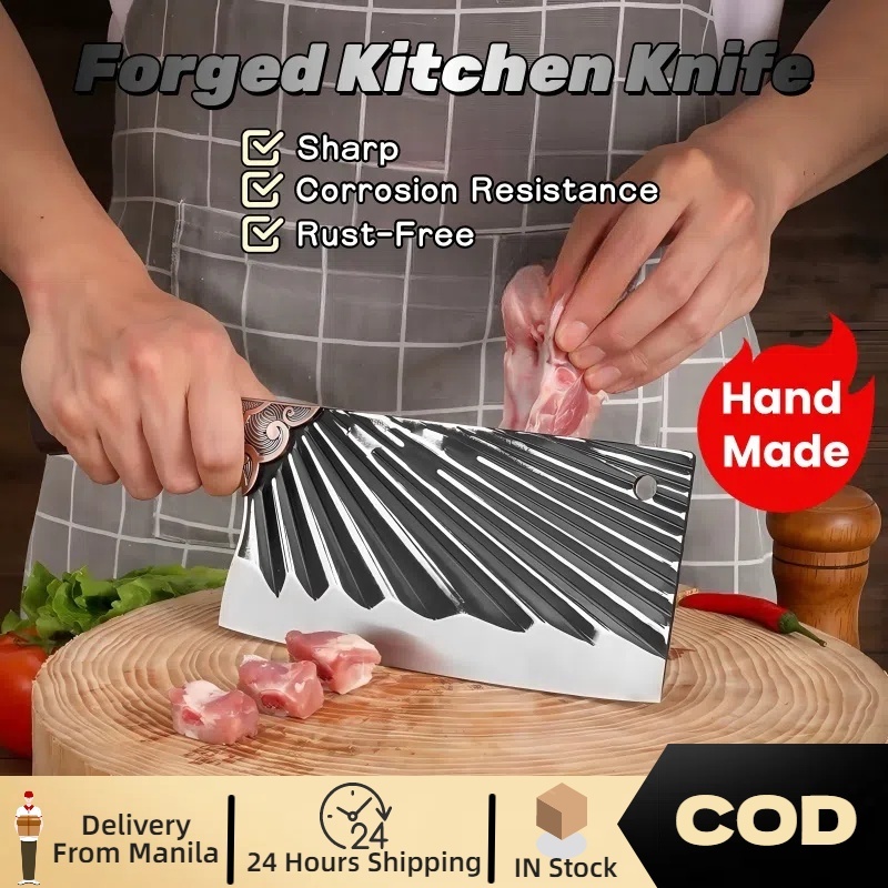 Bone Chopping Knife Butcher Knife Stainless Steel Kitchen Knife Hand ...