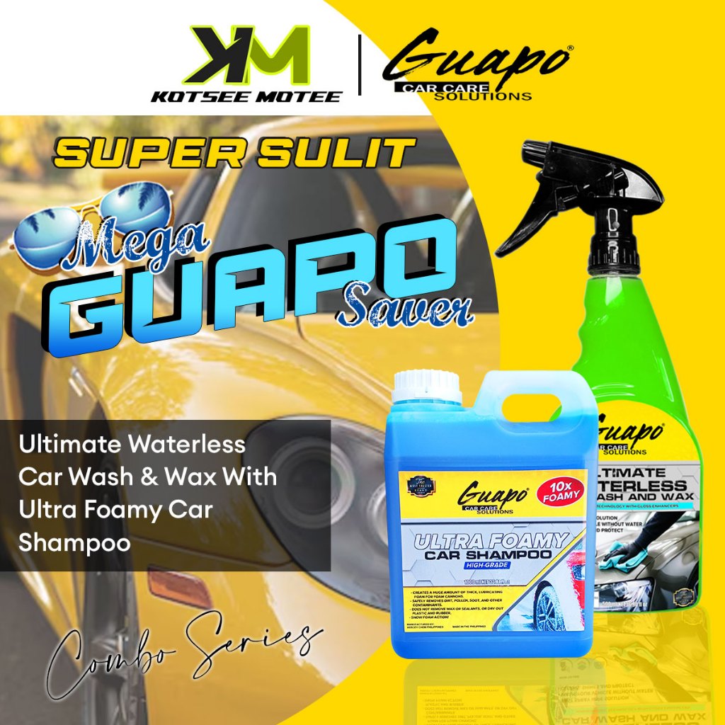 [COMBO] Guapo By Kotsee Motee 1L Exterior Car Shampoo w/ Ceramic ...