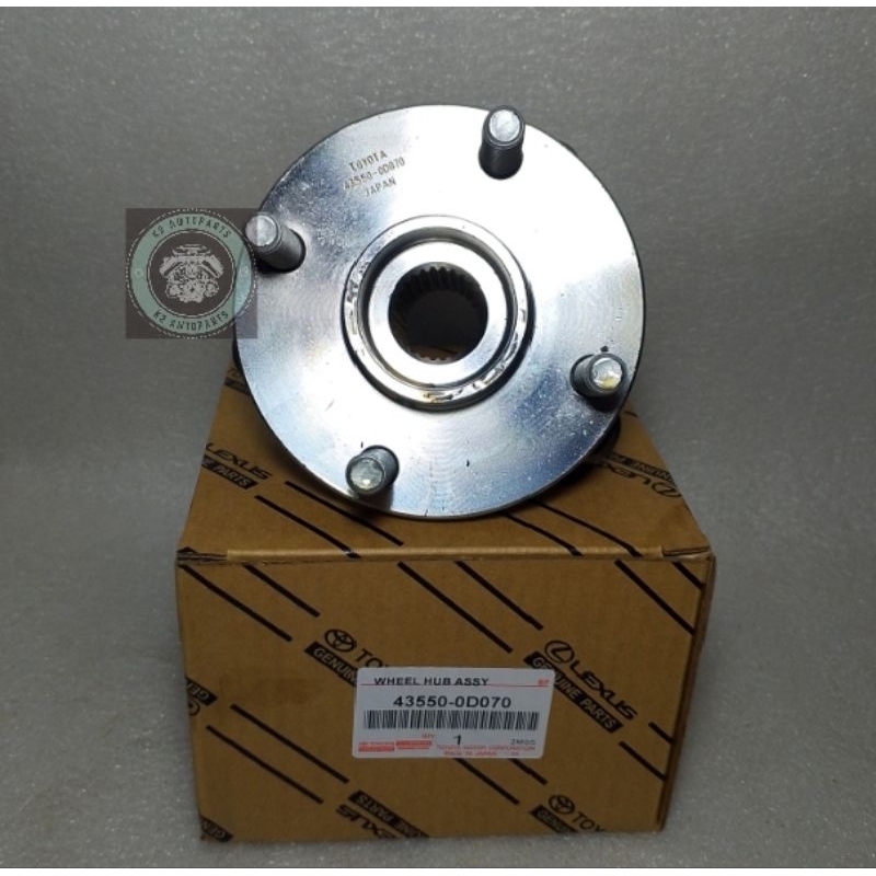 (43550-0D070) Wheel Hub Front Non abs Bearing for Toyota Vios 2014-2016 ...