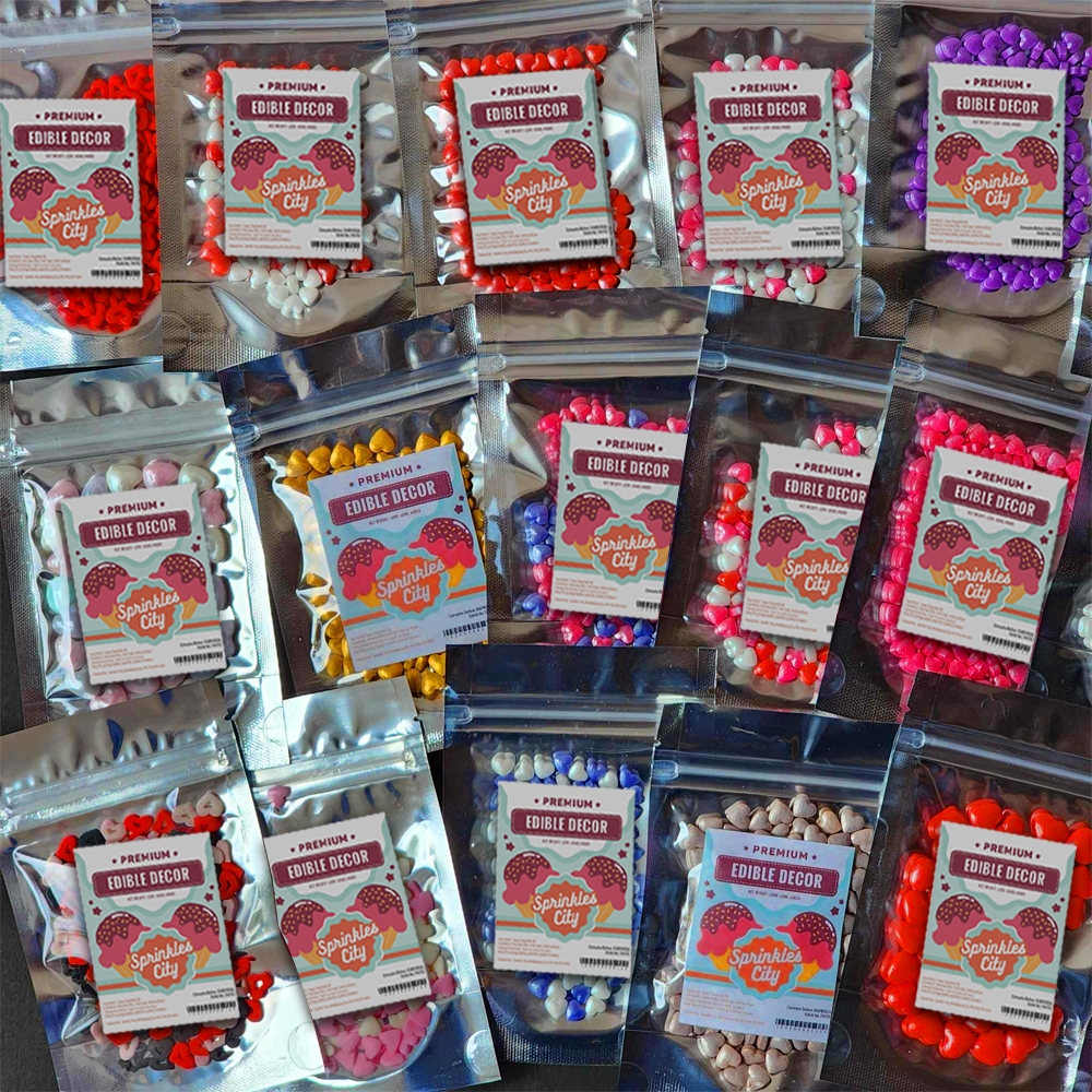 Valentine's Edible Decor Candies / Cupcake Topper | Valentines Edible ...