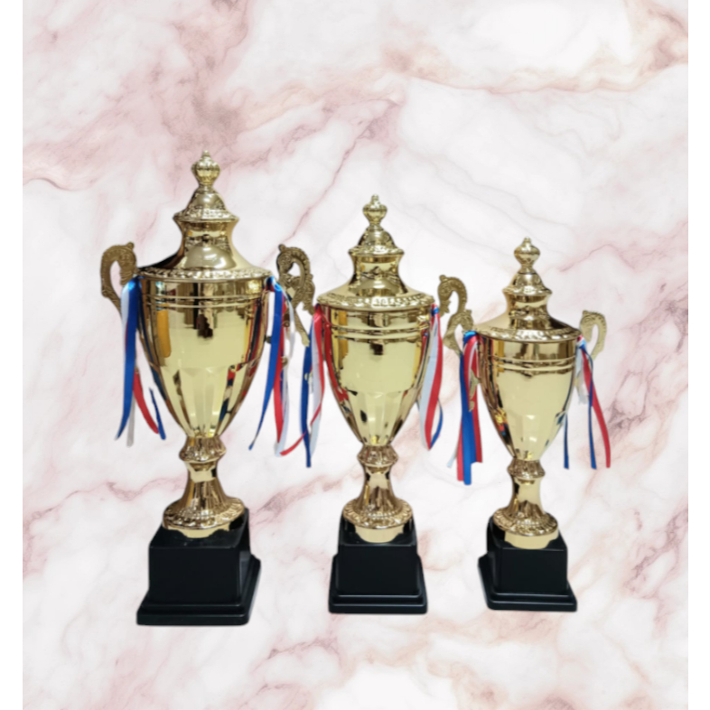 Universal Gold Trophy Set Of 3 Height 59 cm/53 cm/47 cm ( 2401 ...