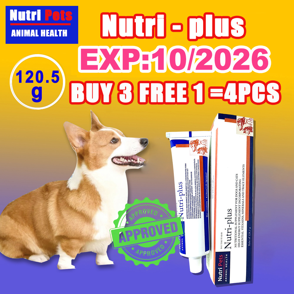 NUTRIPETS Nutriplus Gel Pet Multivitamins Dog Cat Nutri Plus probiotics ...