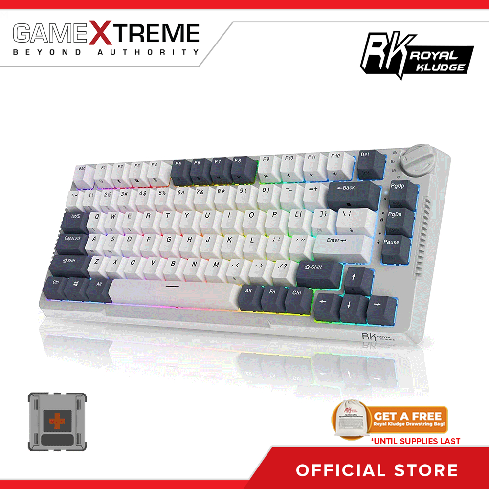 Royal Kludge RKH81 Tri Mode RGB 81 Keys Hot Swappable Mechanical ...