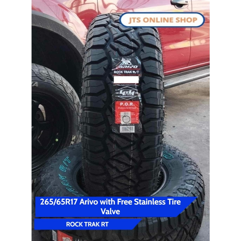 265/65R17 Arivo Rock Trak RT with Free Stainless Tire Valve | Shopee ...