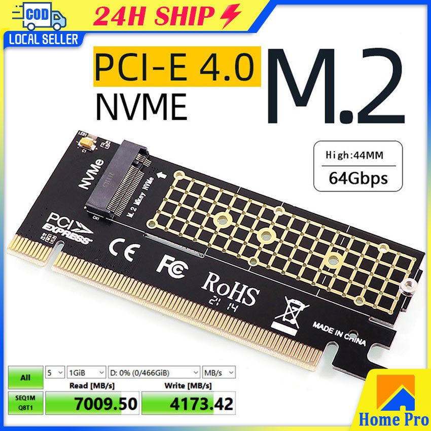 PCIE NVME Adapter M2 PCI Express 3.0 X4 X16 Expansion Card Riser ...