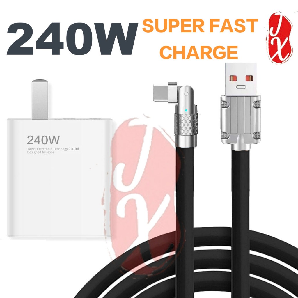 JX Charger for Android Fast Charging with Adaptor 240W Type C Micro USB ...