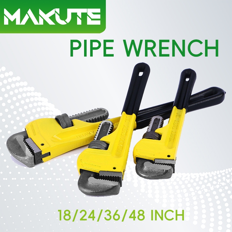 Heavy Duty Pipe Wrench Manual Plastic-Dipped Water Pipe Pliers (18 ...