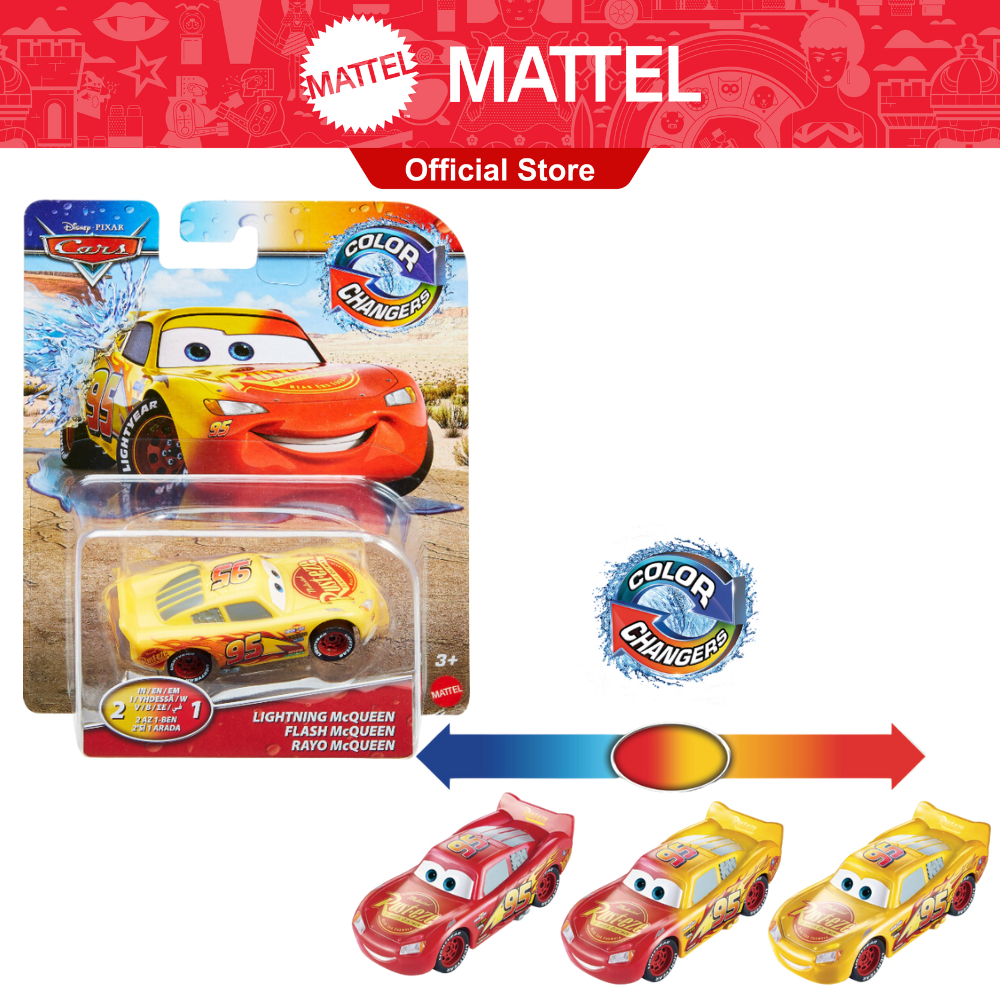 Mattel Disney Pixar Cars Color Changing Die-cast for Boys and Kids ...
