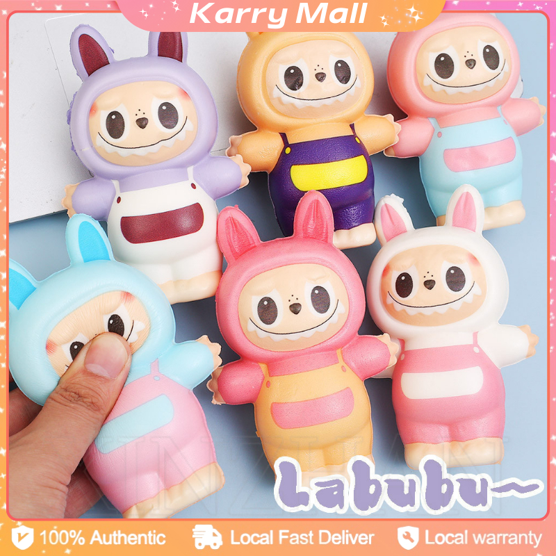 Decompression Squeeze Labubu Toys Squishy Toy Slow Rebound Labubu Doll ...