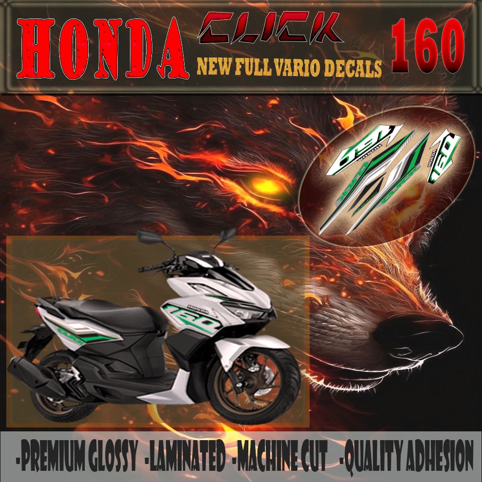 CLICK 160 DECALS STICKER / CLICK 160 STICKER FULL DECALS / CLICK 160 ...