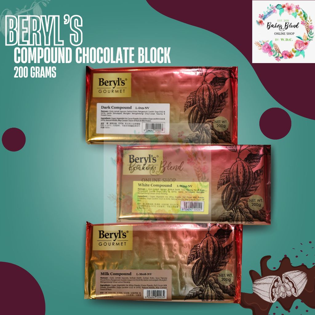 Beryl's Chocolate Compound Block (200g) | Shopee Philippines