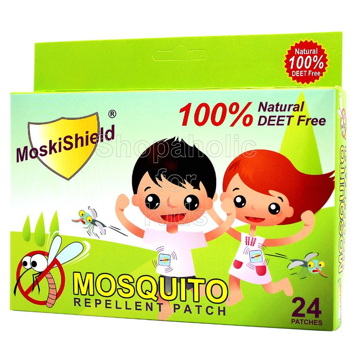 MoskiShield Mosquito Repellent Patch 24pcs (Moski Shield) s4kph dengue ...