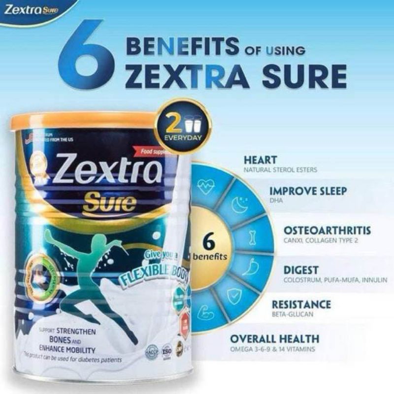 ZEXTRA SURE MILK with COLOSTRUM To Support and Strengthen Bones and ...