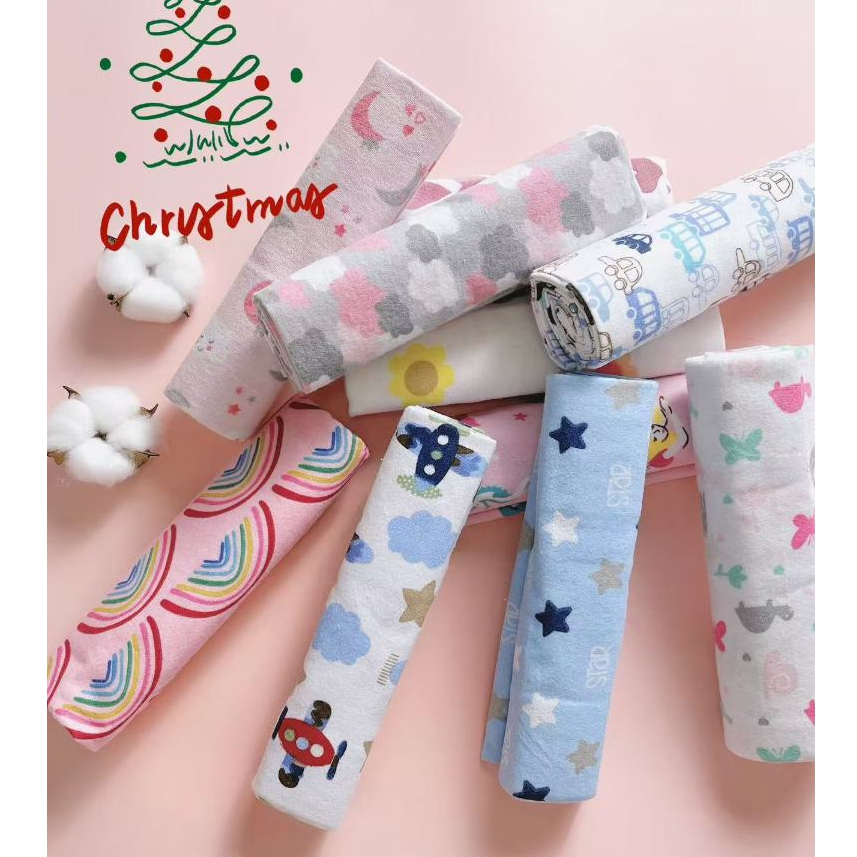 CUTE 4in1 4pcs Newborn Baby swaddle Blanket Cotton flannel Receiving ...