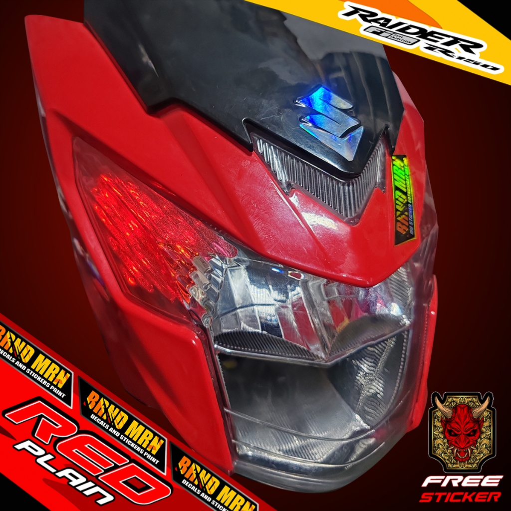 SUZUKI RAIDER 150 FI WINKER EYE PLAIN COLORED DECAL STICKER TINT ...