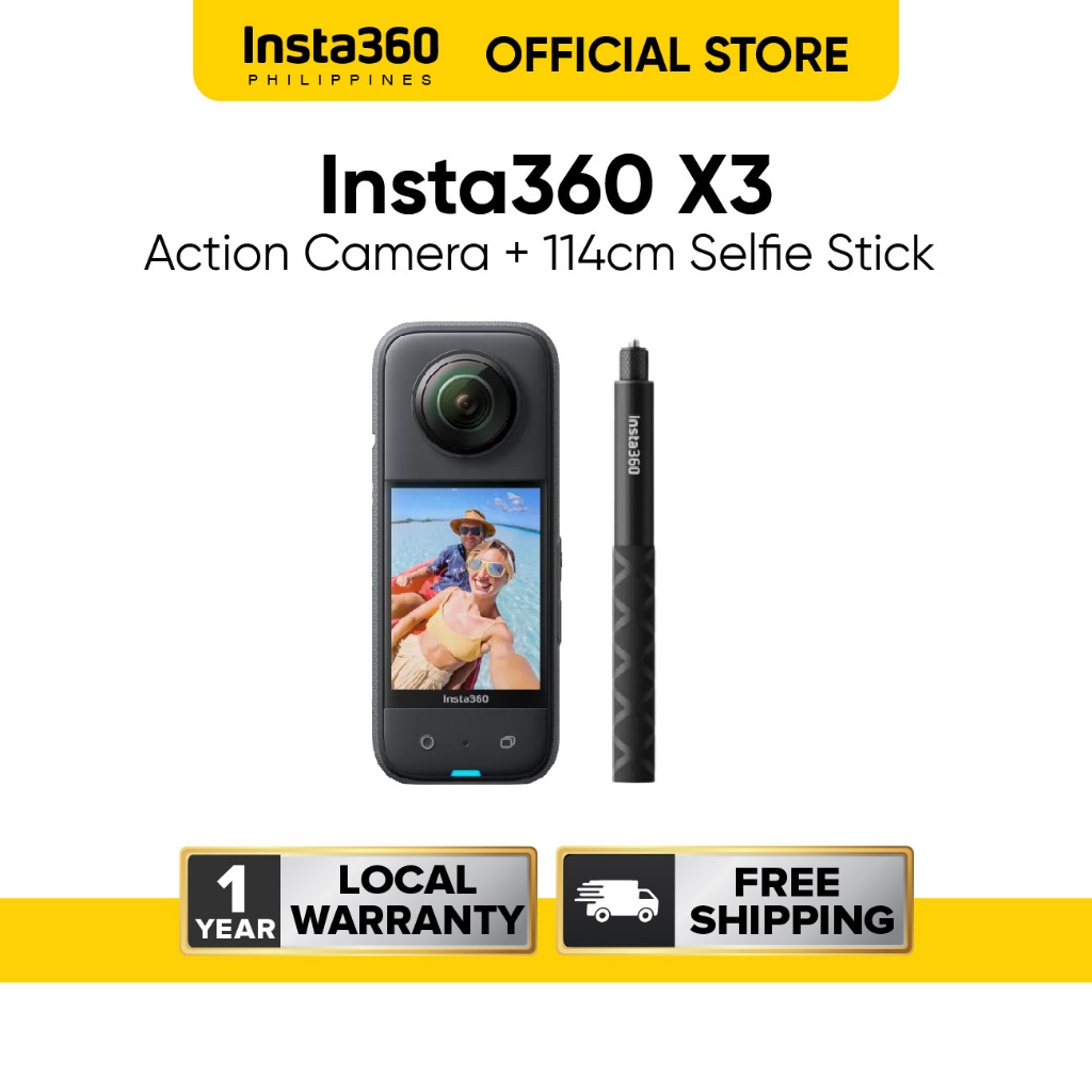 Insta360 X3 Waterproof 360° Action Camera with 5.7K Active HDR Video ...