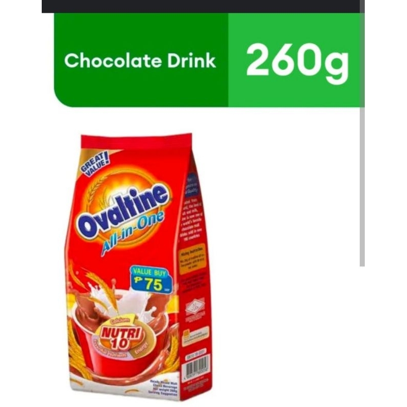 260grams Ovaltine All-in-one Chocolate Malt Drink.. | Shopee Philippines