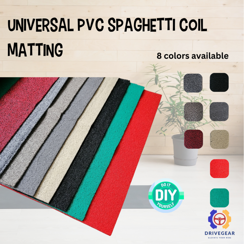 Universal PVC Spaghetti Matting sold per meter 2.5m 3m 4m 5m 5.5m 6m 6 ...