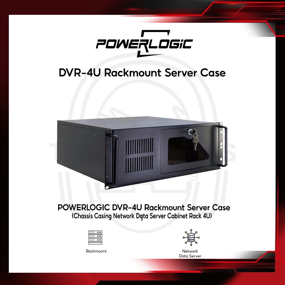Powerlogic Dvr 4u Rackmount Server Case Chassis Casing Network Data Server Cabinet Rack 4u