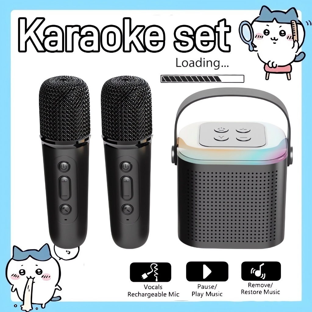 Portable Karaoke Set Wireless Karaoke Speaker With karaoke microphone ...
