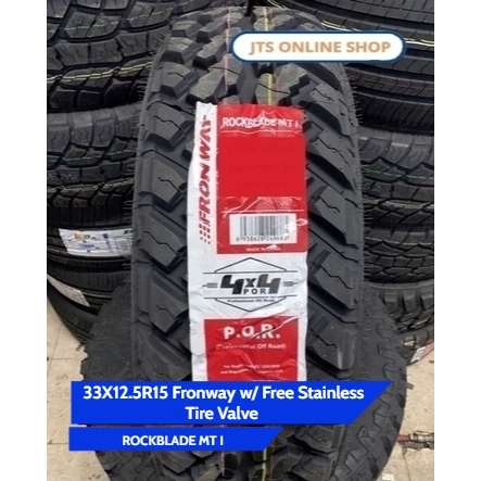 33X12.5R15 LT Fronway Rockblade MT I w/ Free Stainless Tire Valve (PRE-ORDER) | Shopee Philippines
