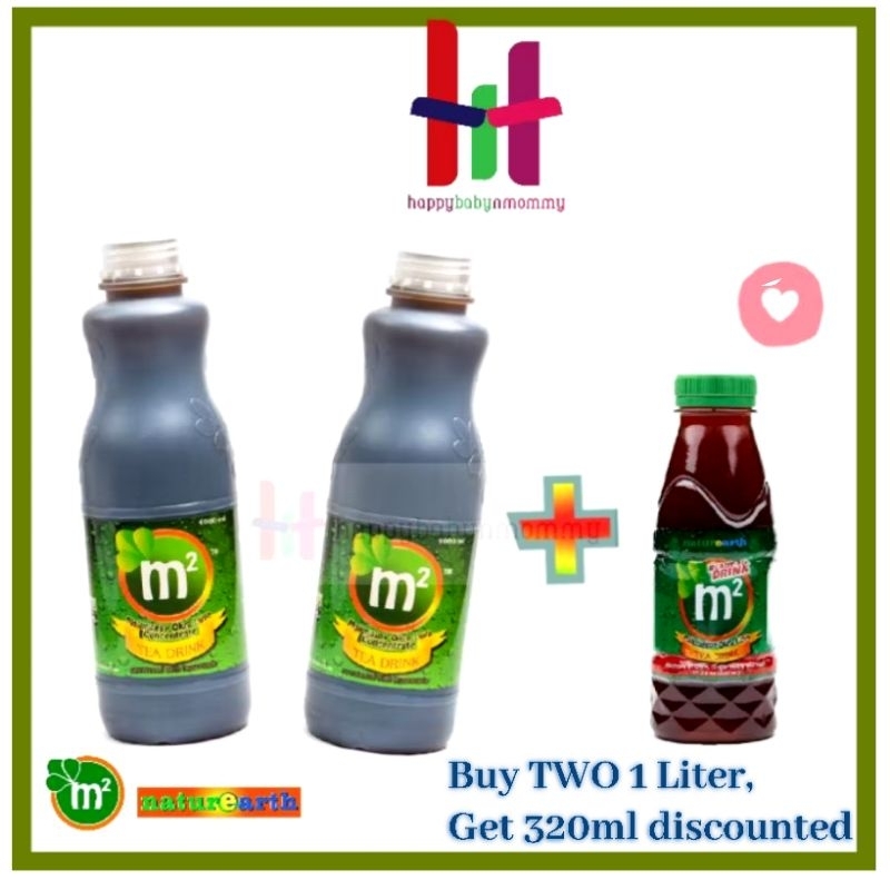 M2 PROMO: M2 Malunggay Tea Drink 2 1L + 320ml Milk Booster Bundle ...