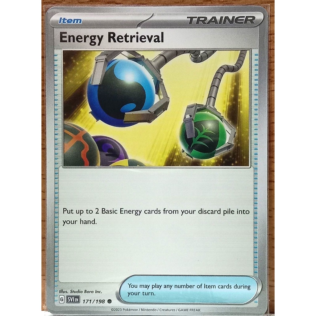 ENERGY RETRIEVAL 171/198 Common Scarlet & Violet Pokemon TCG | Shopee ...