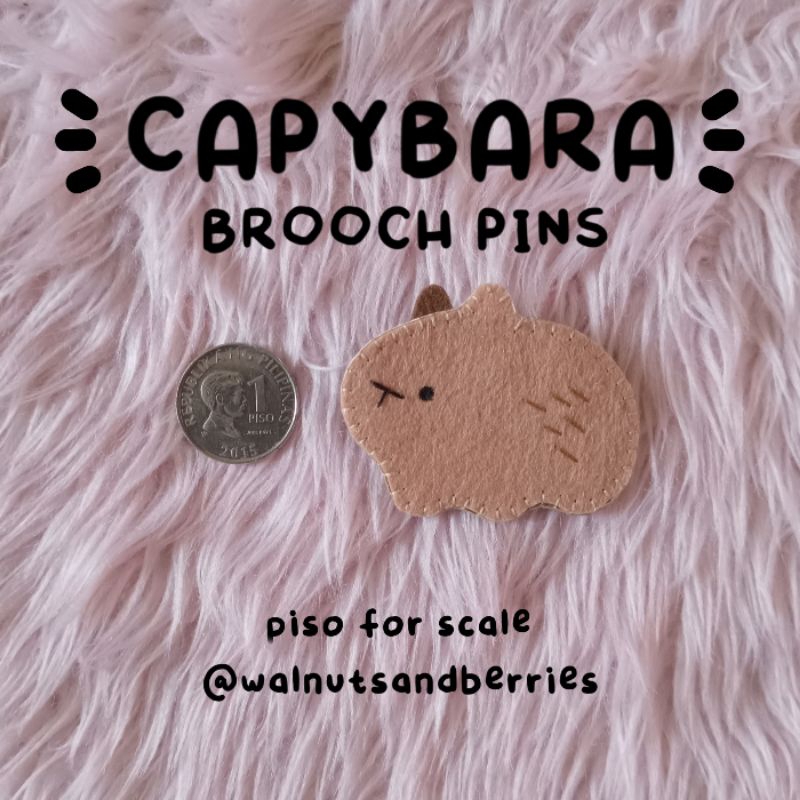 ADOPT ME! Cheeky Capybara Brooch Pins | Pre-order | Shopee Philippines