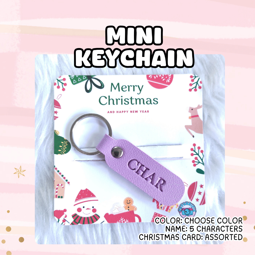 Mini Keychain in Greeting Card packaging 5 characters only | Shopee ...