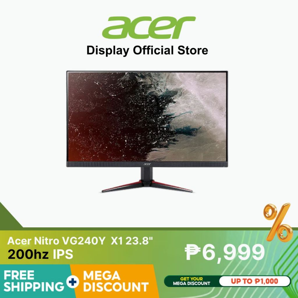 Acer Nitro VG240Y X1 24" 200hz Gaming Monitor (DP/HDMI) | Shopee Philippines