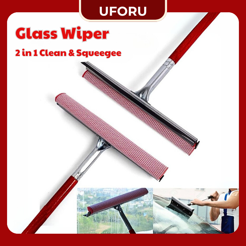 2IN1 Window Wiper with Sponge Squeegee, Car Windshield Wiper Washer ...