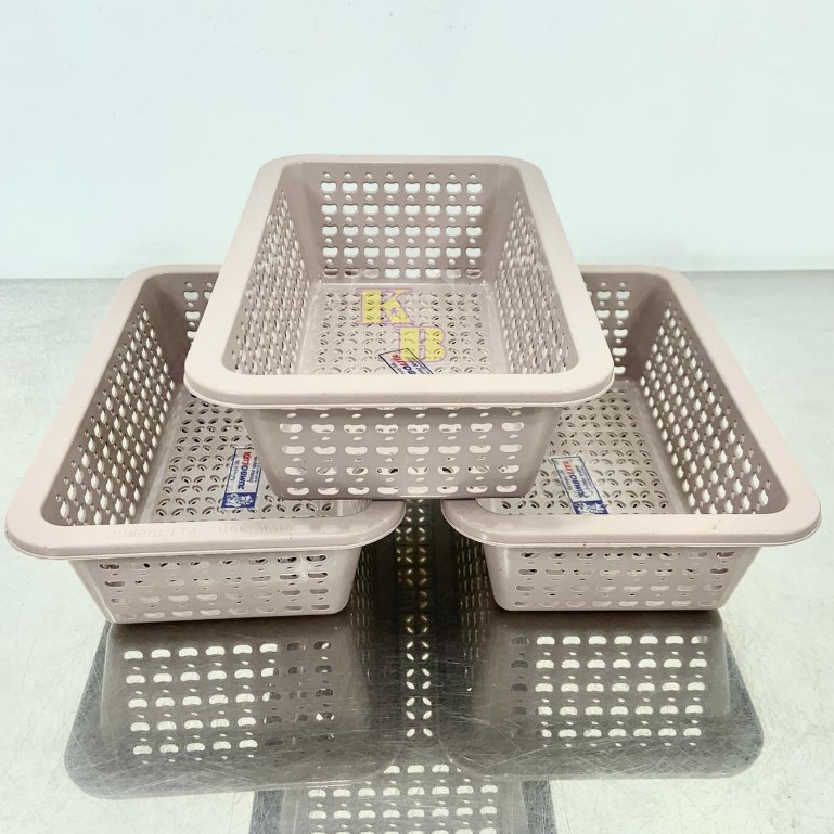 1805 Small Multipurpose Tray Mini Plastic Basket Tray Organizer(3PCS ...