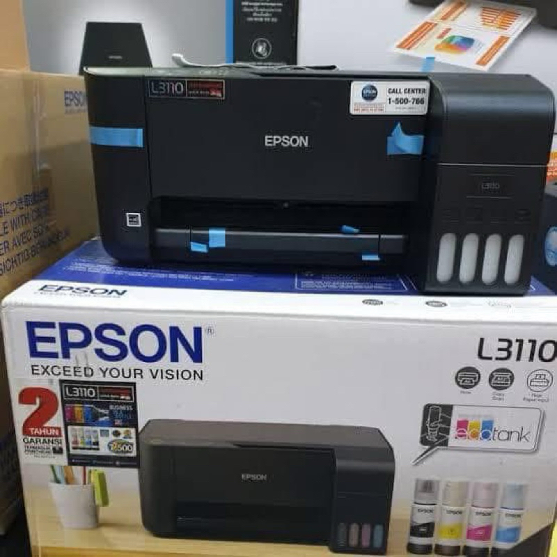 EPSON Printer Eco Tank L3110 Multifunction Wireless 3 In 1 | Shopee ...