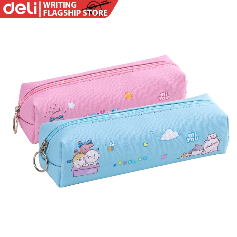 Deli Pencil Case Pencil Pouch Multi-purpose Pen Case Mixed 1PC | Shopee ...