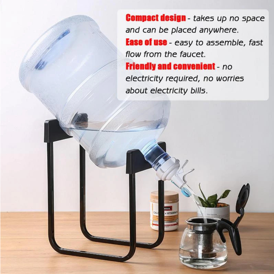 Water Dispenser Drinking Bucket Pure Mineral Water Folding Rack ...