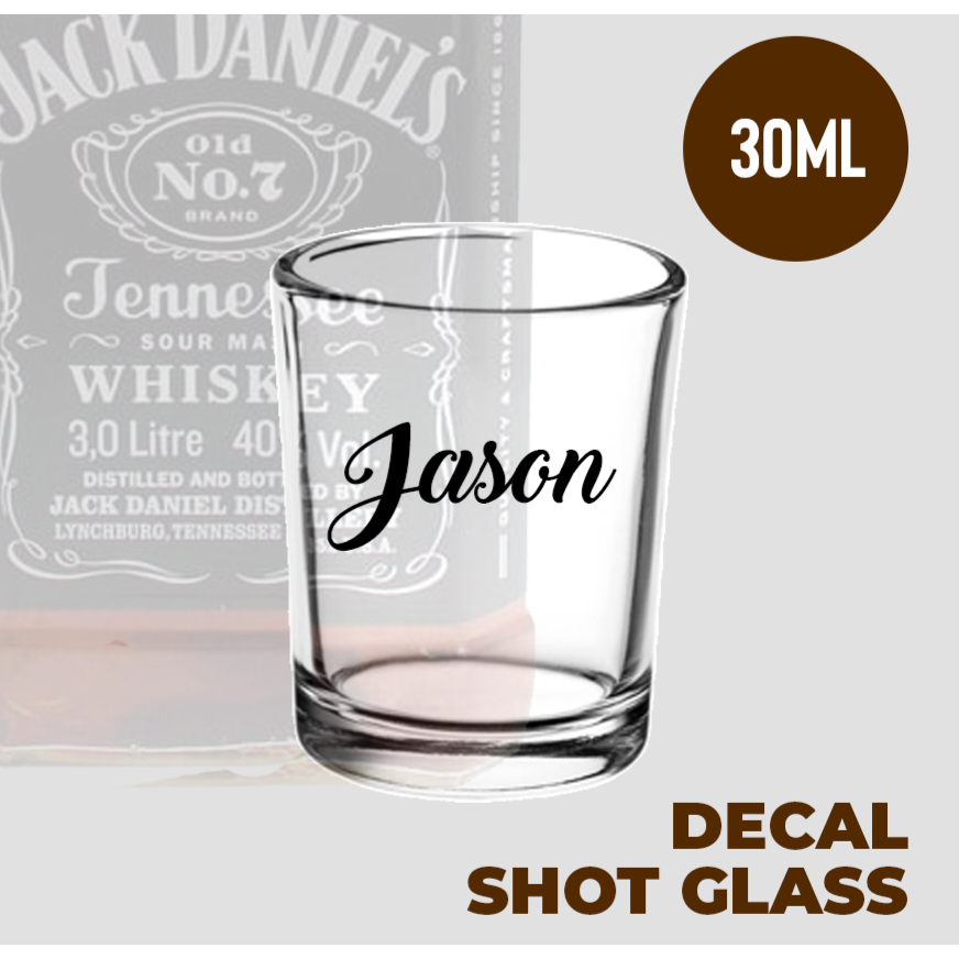 Personalized Decal Glassware Shot Glass Transparent High Quality Free ...
