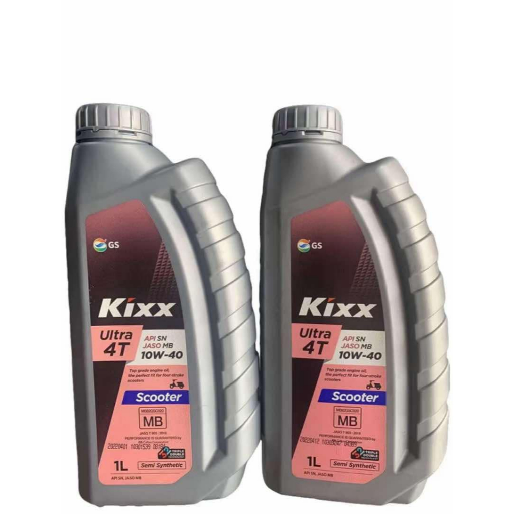 KIXX MOTORCYCLE ENGINE OIL 10W-40 ULTRA 4T SCOOTER 1 LITER | Shopee ...