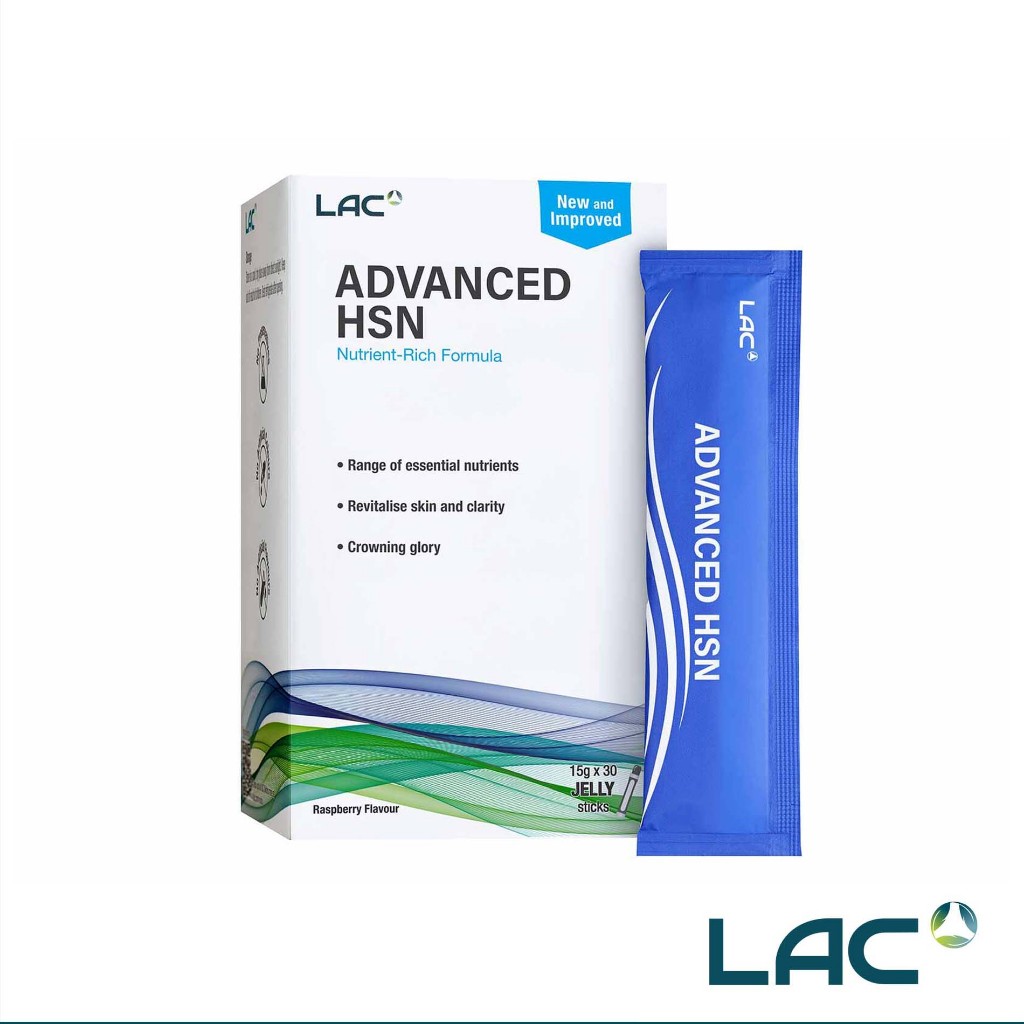 LAC Advanced HSN (Hair, Skin & Nails) 15g X 30 Jelly Sticks (Consume ...