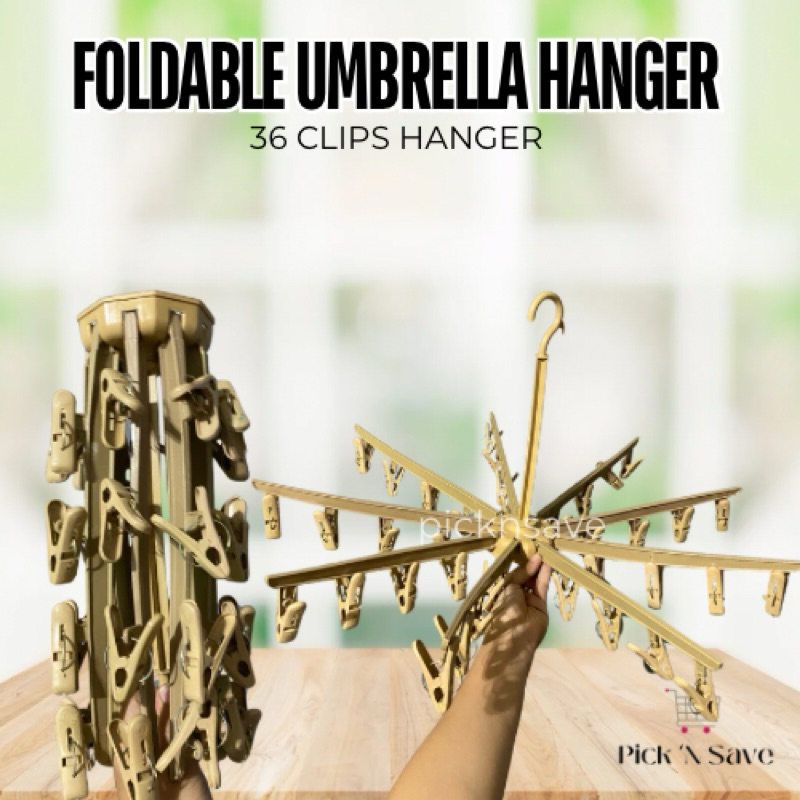 Foldable Umbrella Hanger Ipitan ng Damit Sipit Hanger | Shopee Philippines
